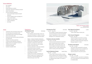 Emma McMullan CV 2 | PDF | Arts and Crafts | Hobbies & Interests