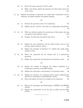 Ec 2201 Electrical Engineering Question Paper for Anna University Exams ...