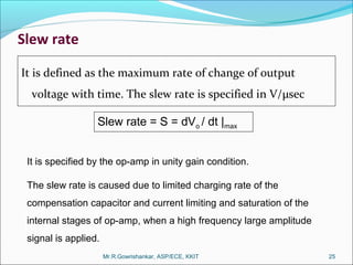 Slew rate, Open and closed loop configurations | PPT