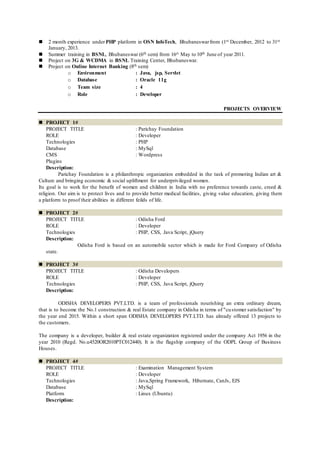 DEBI_CV_J2EE_PHP | PDF