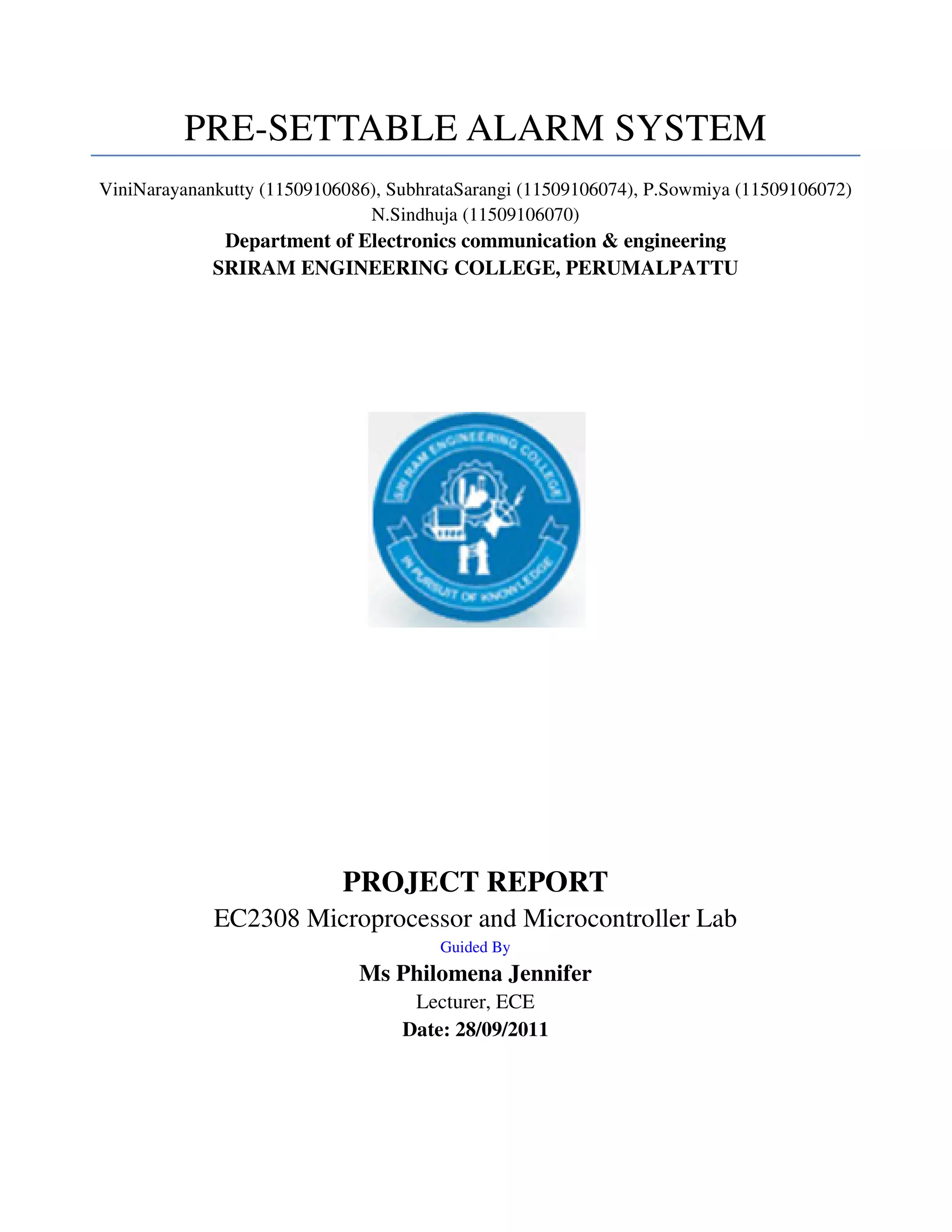 Ec2308 mini project | PDF