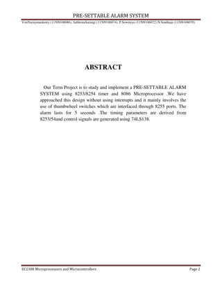 Ec2308 mini project | PDF