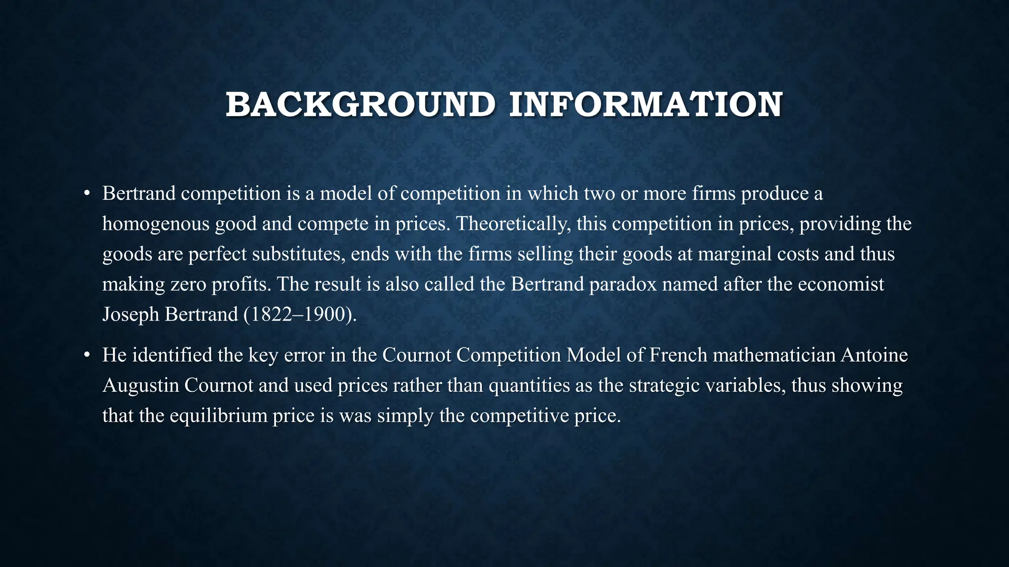 THE BERTRAND DUOPOLY MODEL IN MICROECONOMICS.pptx