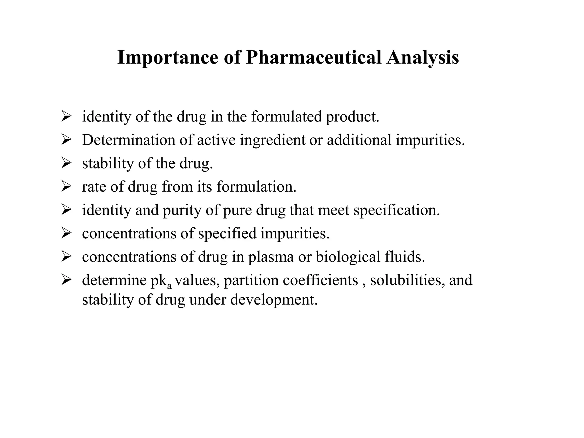 over view of pharmaceutical analysis | PPTX