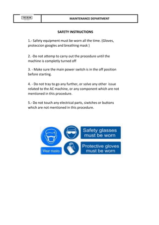 Roms AC Maintenance procedure | PDF