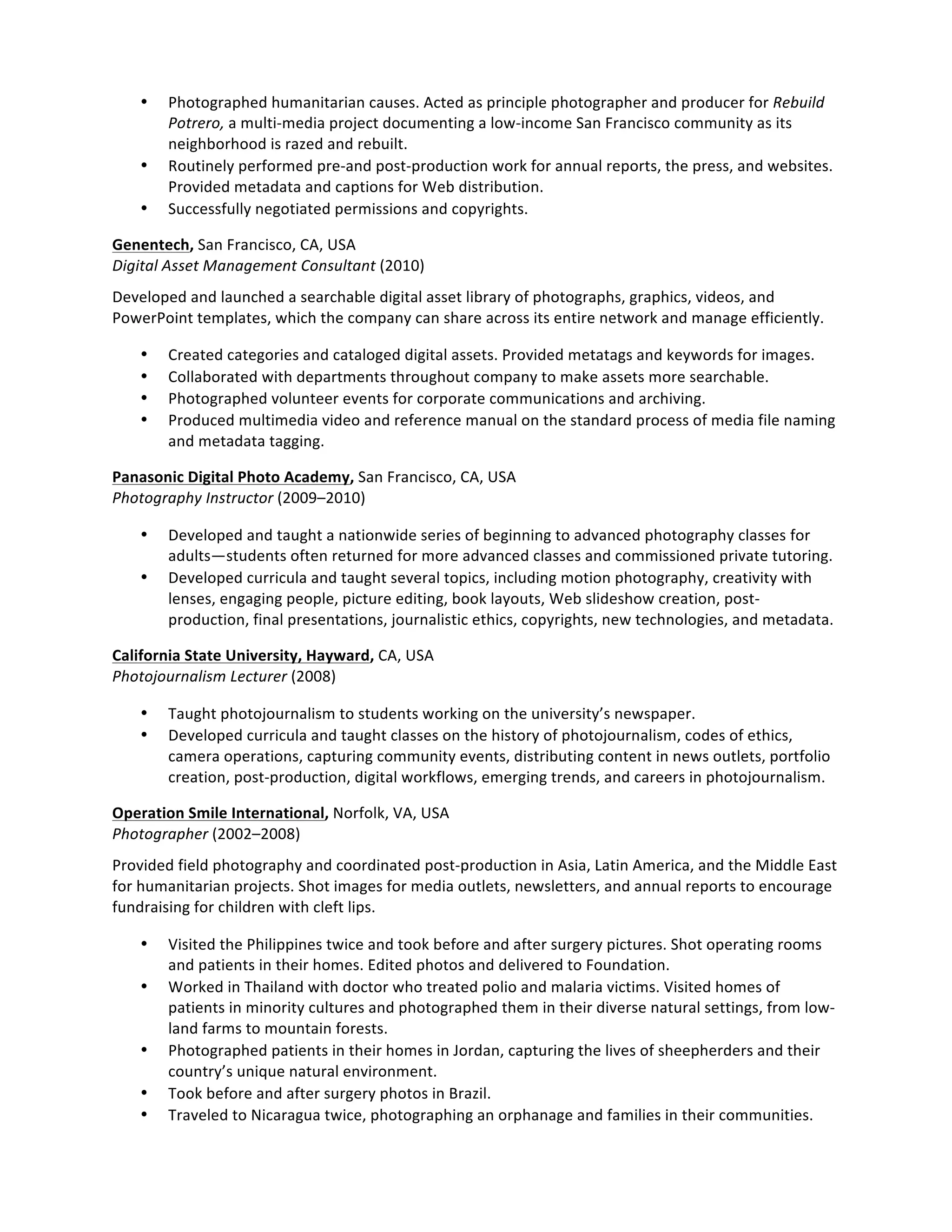 resume Vasna Wilson | PDF