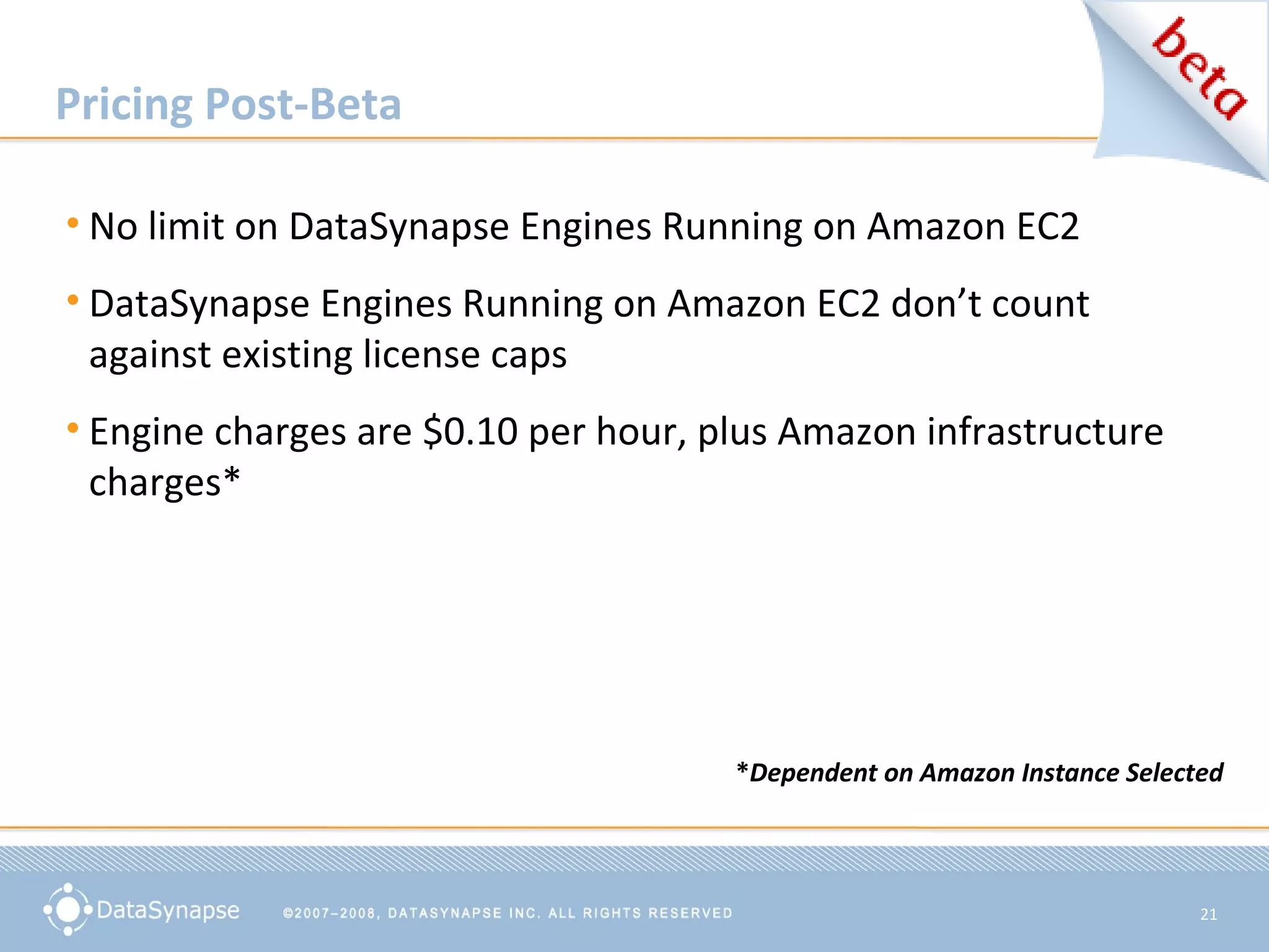 DataSynapse and Amazon EC2 Technical Overview | PPT | Cloud Computing ...