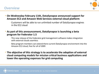 DataSynapse and Amazon EC2 Technical Overview | PPT | Cloud Computing ...