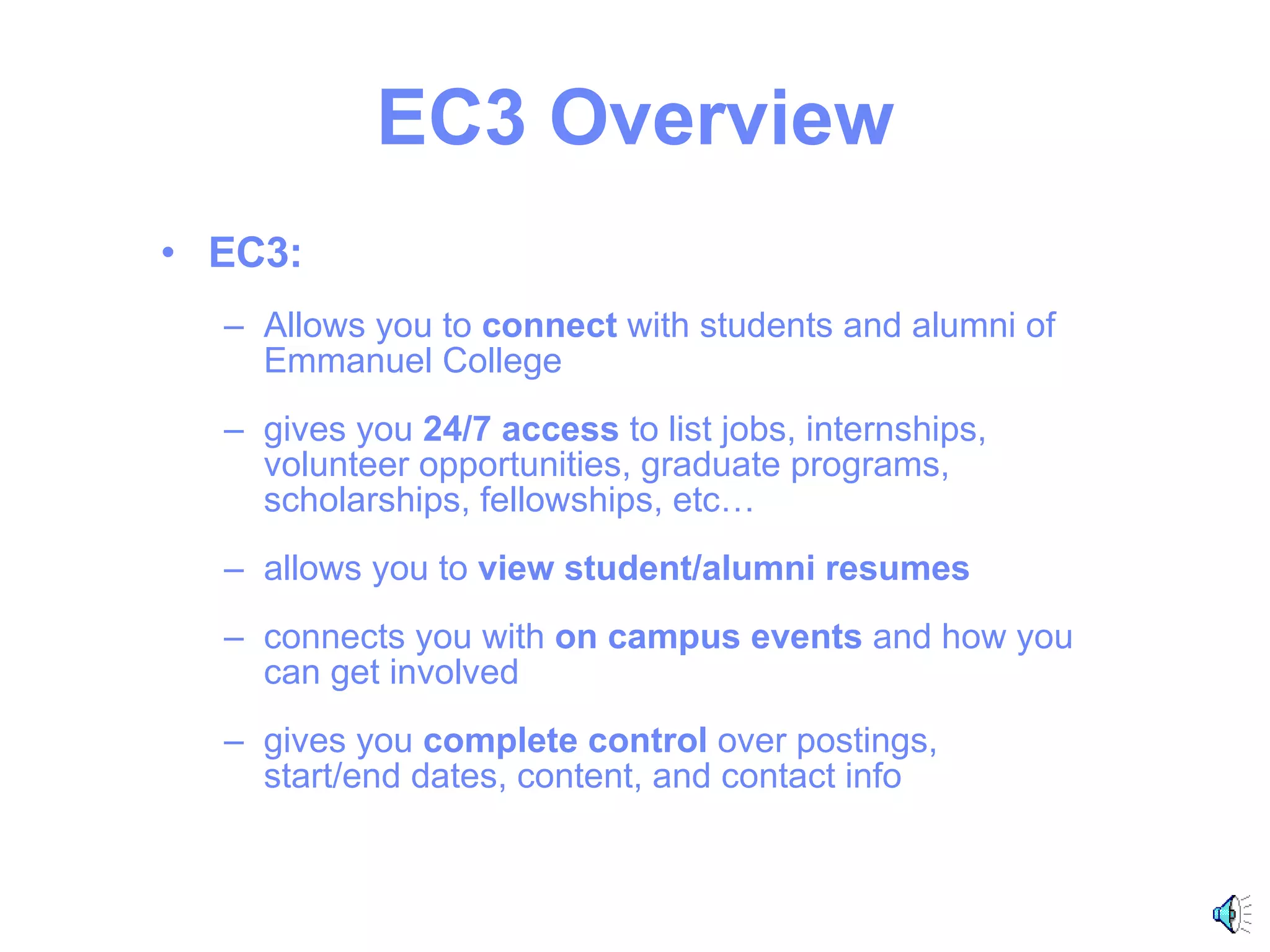 EC3 Tutorial for Organizations | PPT