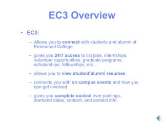 EC3 Tutorial for Organizations | PPT
