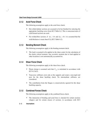 EC3 MANUAL FOR SAP2000 | PDF
