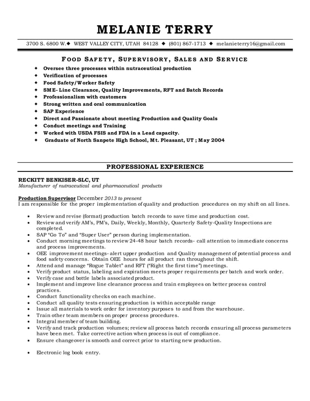 Melanie Terry Resume 2016 (1) | PDF