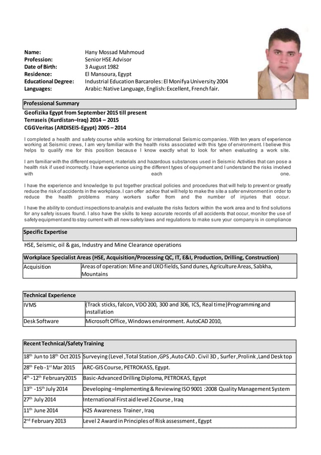 hany mossad cv | PDF