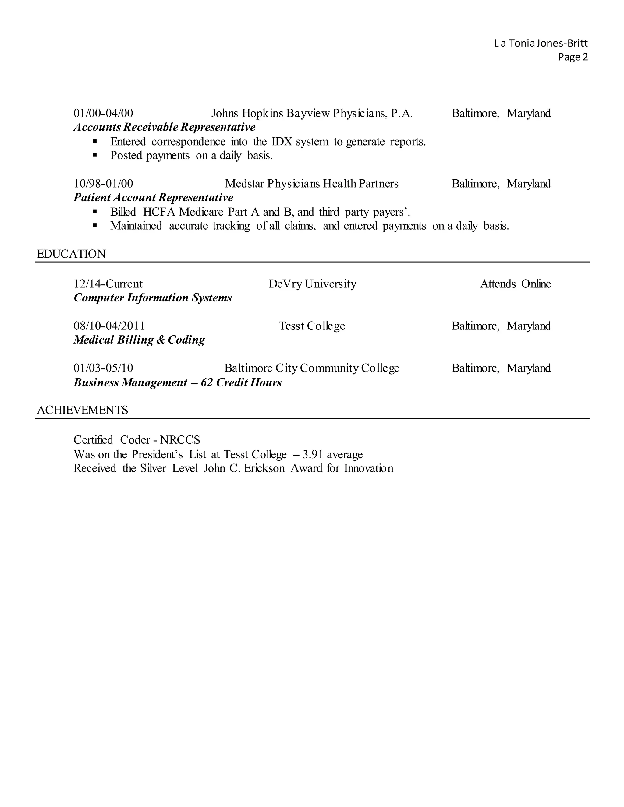 LATONIA JONES RESUME3 UPDATED | DOCX