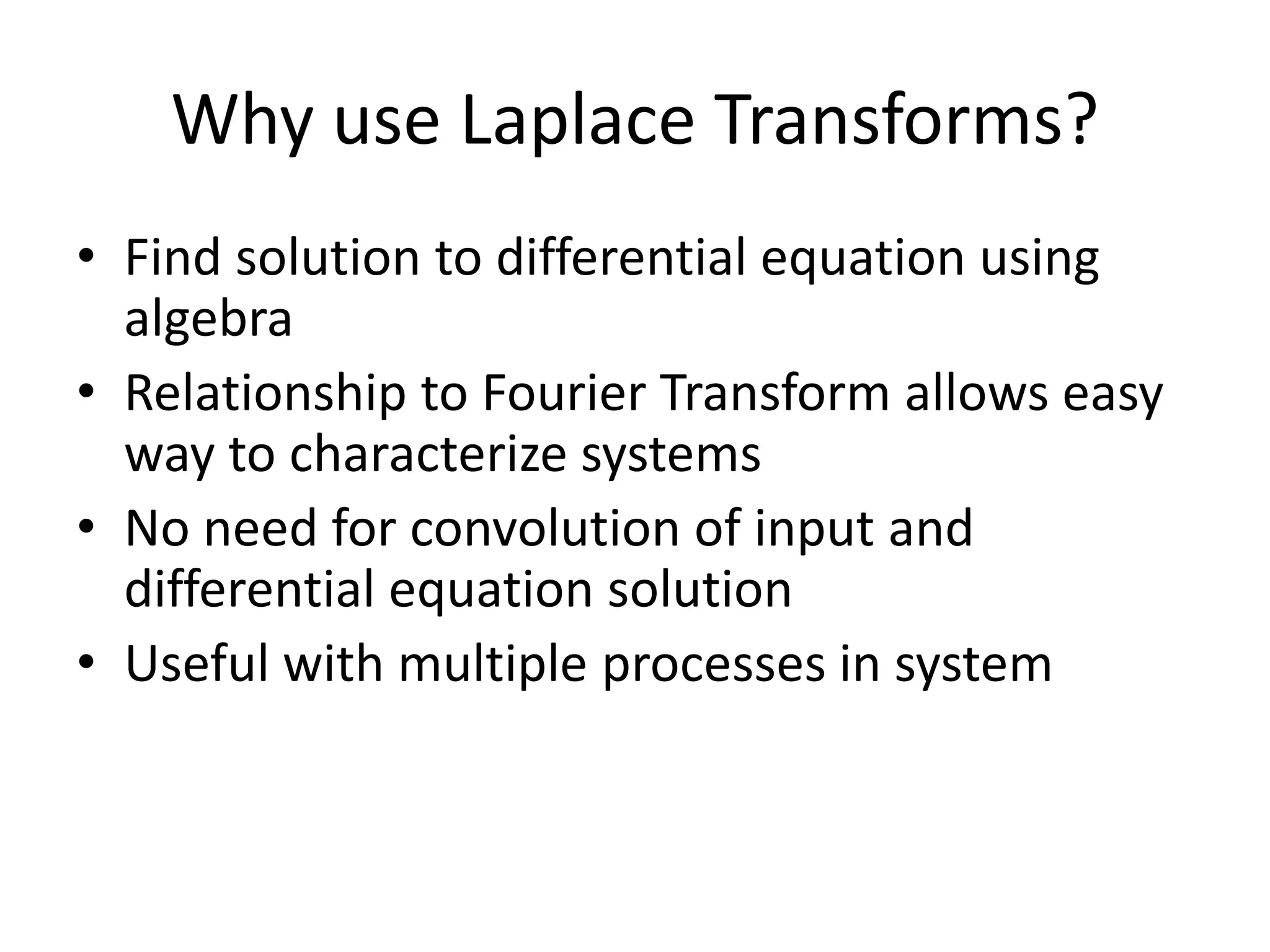 EC3354 SIGNALS AND SYSTEM LAPLACE TRANSFORM | PPT