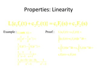 EC3354 SIGNALS AND SYSTEM LAPLACE TRANSFORM | PPT