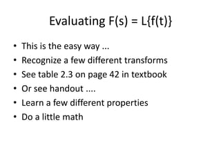 EC3354 SIGNALS AND SYSTEM LAPLACE TRANSFORM | PPT