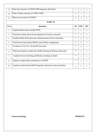EC3501 Wireless Communication QUESTION BANK | PDF
