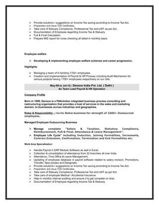 Resume - Prakash Nath Mahant | DOC
