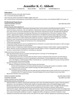 GENERAL - J Abbott CV 5 | PDF