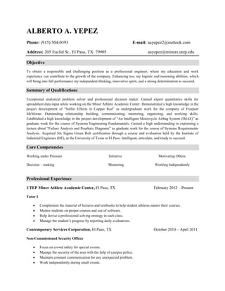 Resume 2015 | PDF