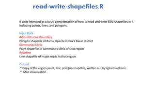 Demonstration of how to read and write ESRI | PPTX
