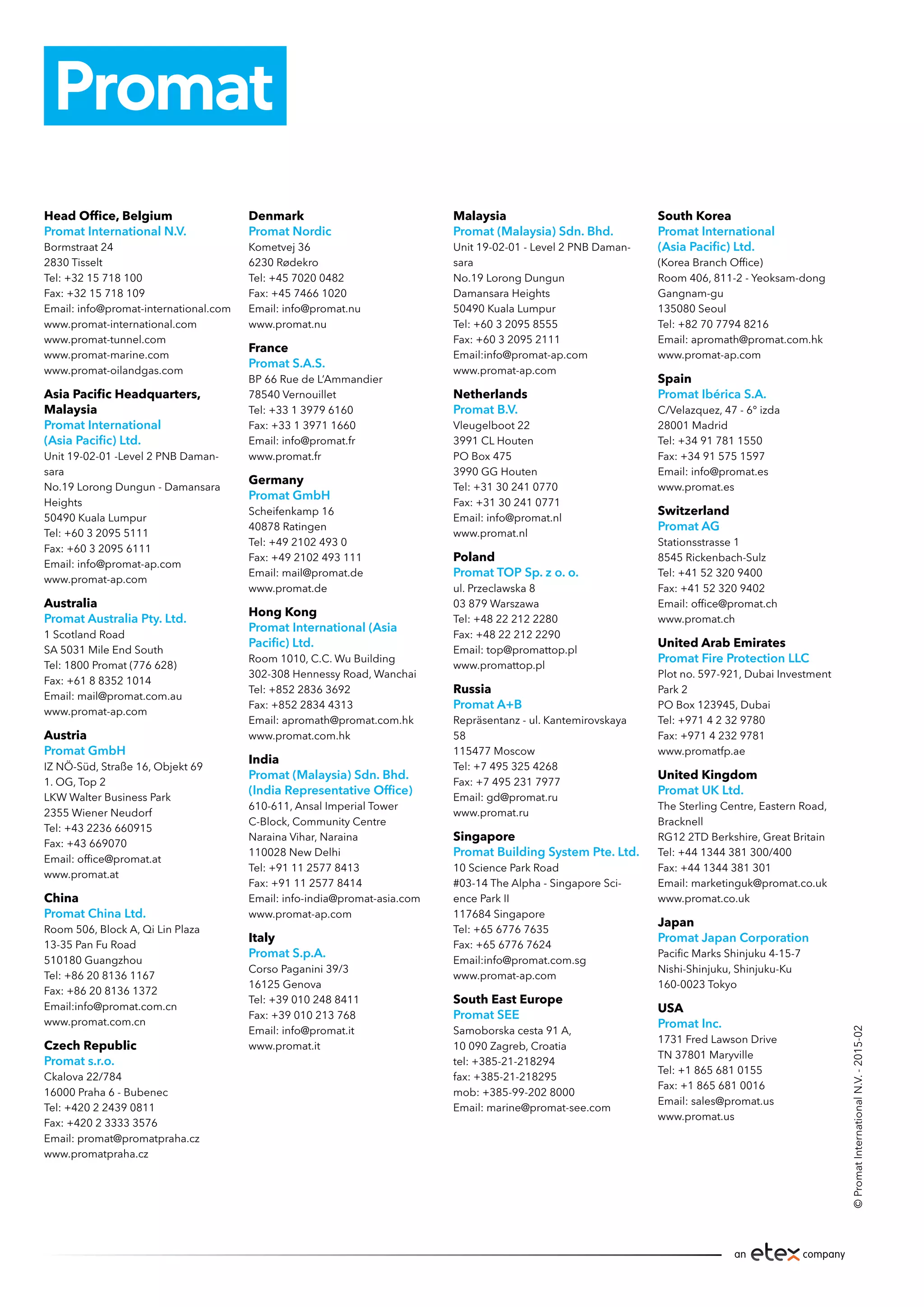 Promat Oil & Gas Brochure | PDF