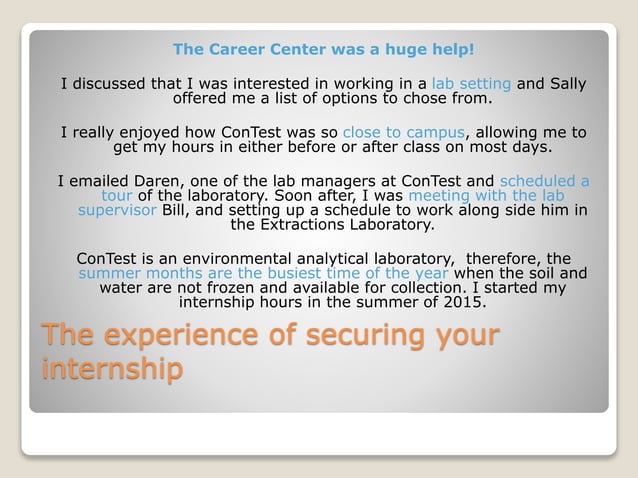 Internship Reflection Presentation | PPTX | Resume Writing and Advice ...