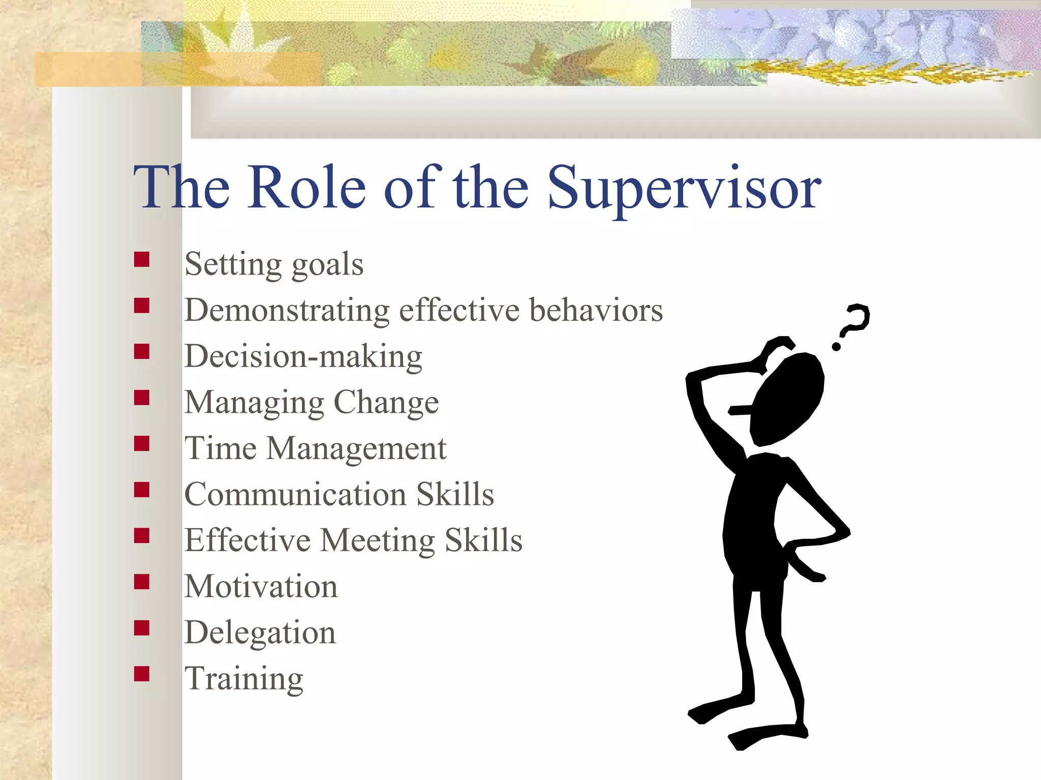 New Supervisor Skills for Success | PPT