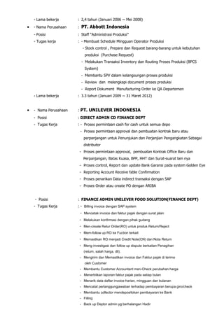 CV Metri Mailidia 2015 | PDF