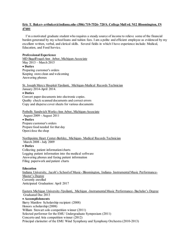 Resume_Eric Baker | PDF