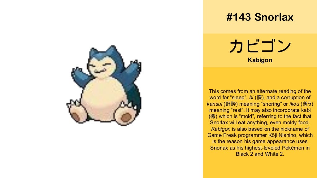 Pokemon Names in Japanese