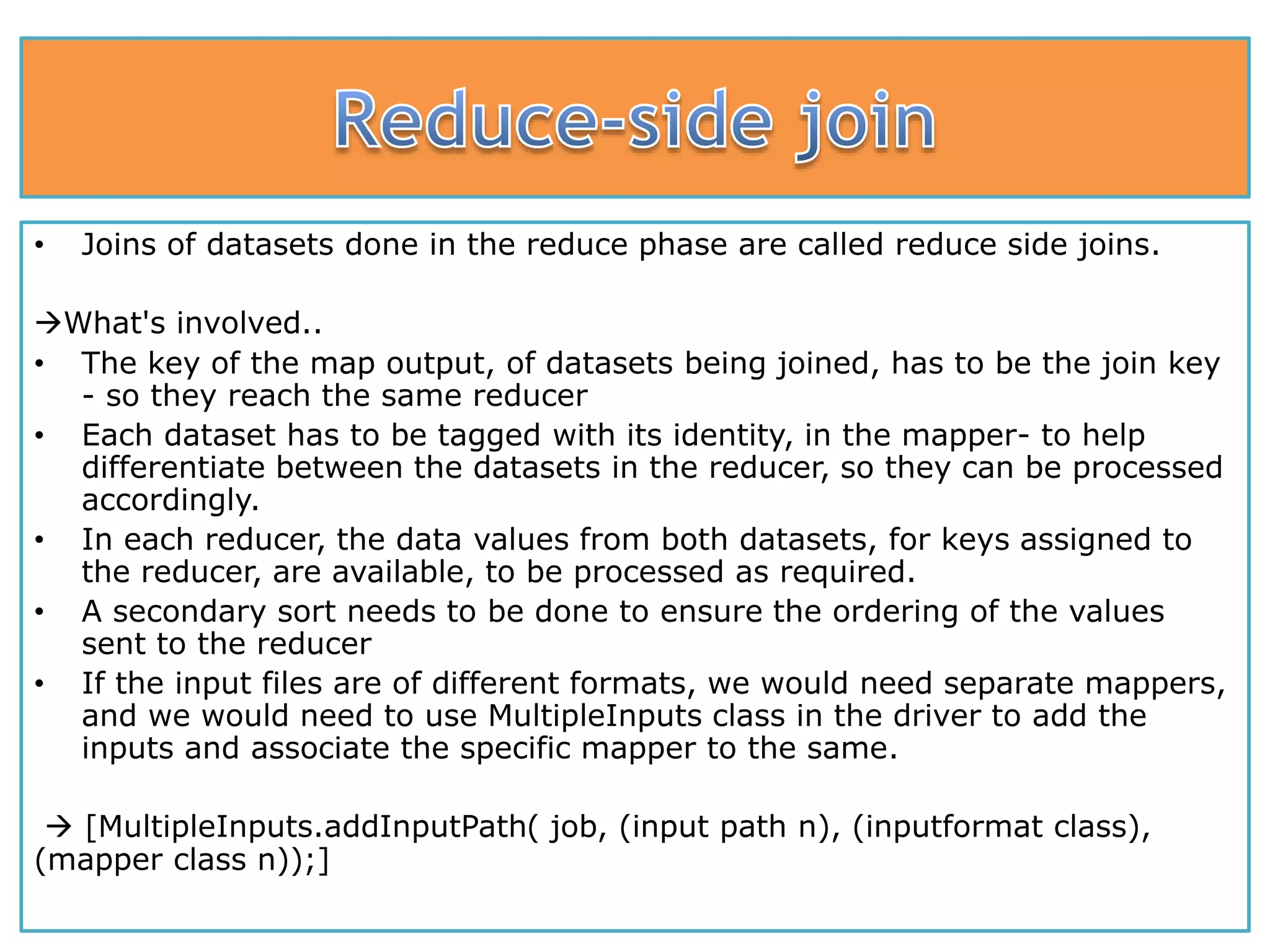 Hadoop Mapreduce joins | PPTX