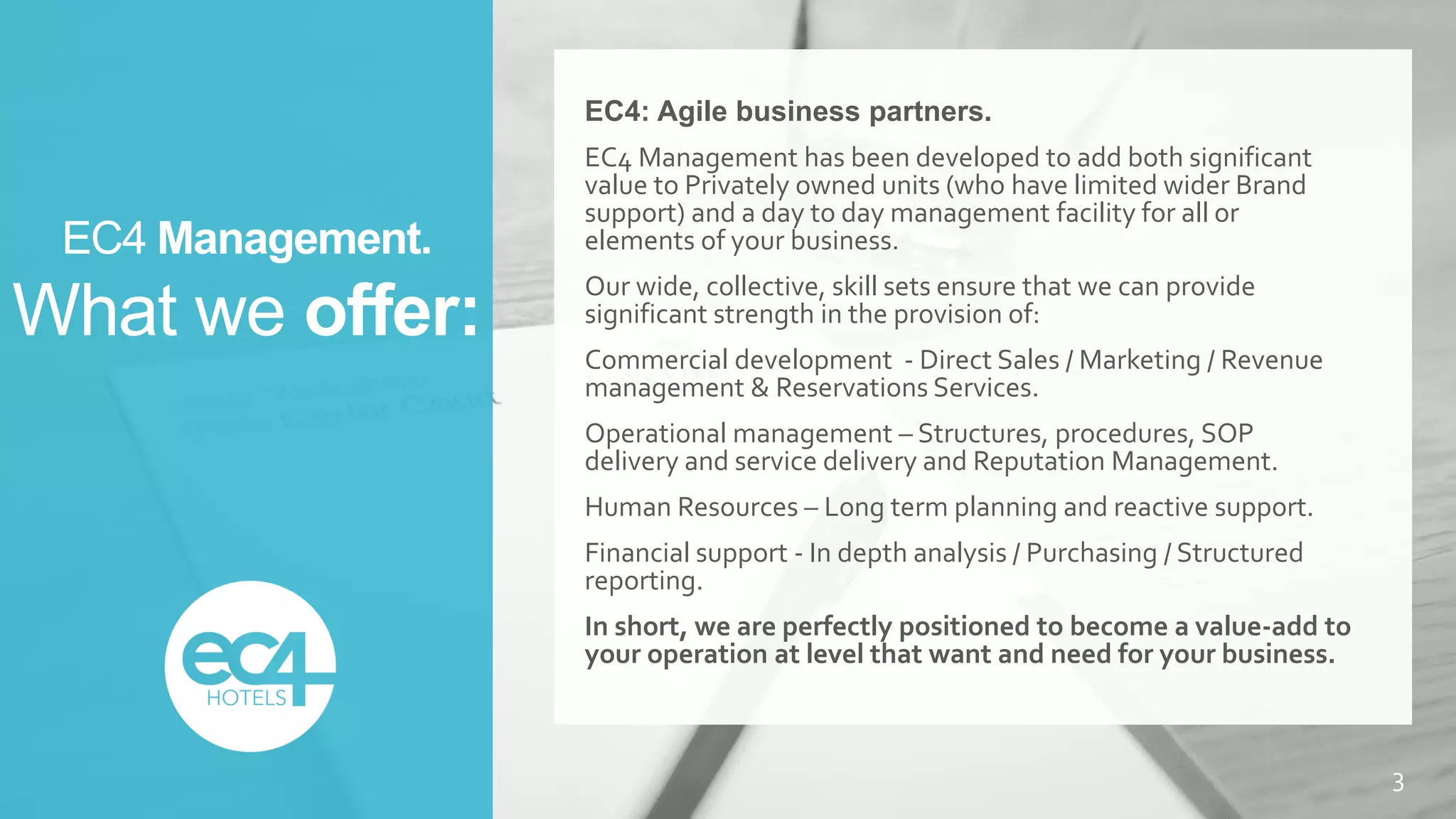 Welcome to EC4 Managment. | PDF