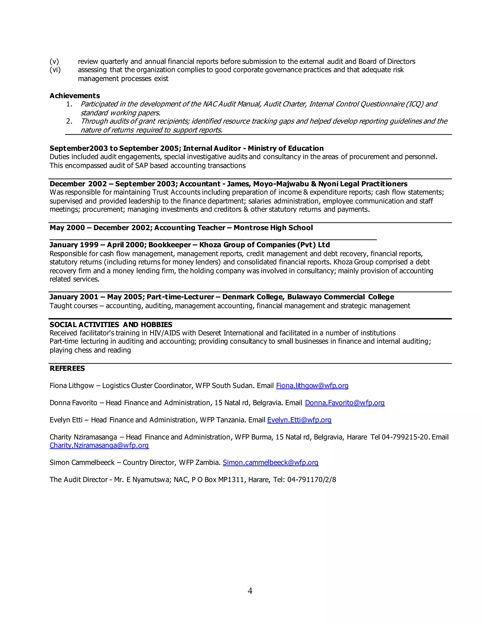 Curriculum Vitae Irvine Madori | DOCX