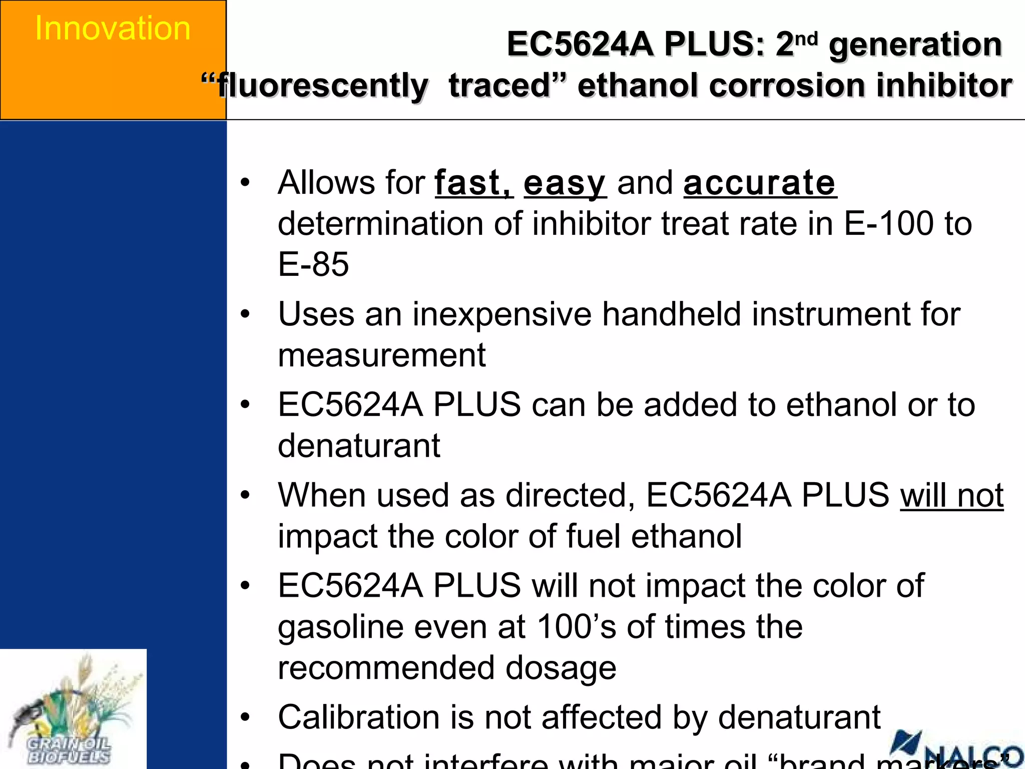 EC5624A Plus Ethanol Corrosion Inhibitor | PPT