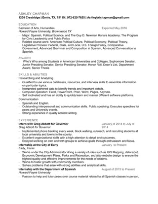 Ashley Chapman.resume | PDF