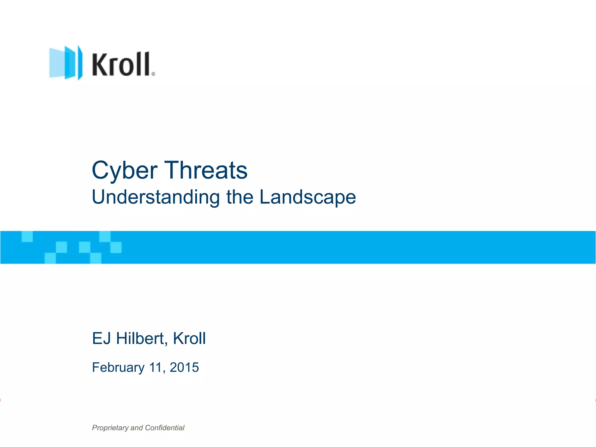 Cyber Threat Landscape | PPTX