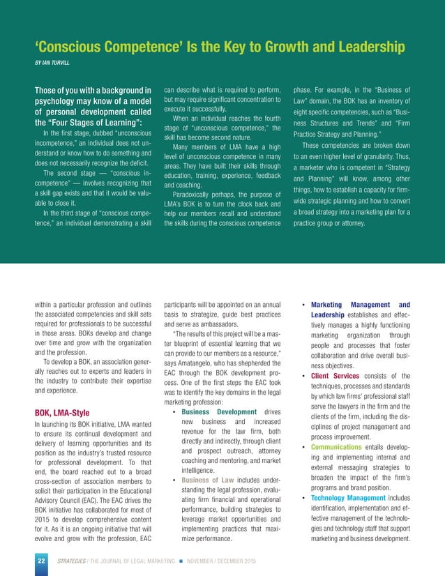 ‘Conscious Competence’ Is the Key to Growth and Leadership | PDF