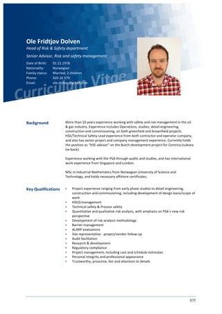 CV Ole Dolven | PDF