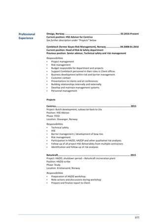 CV Ole Dolven | PDF