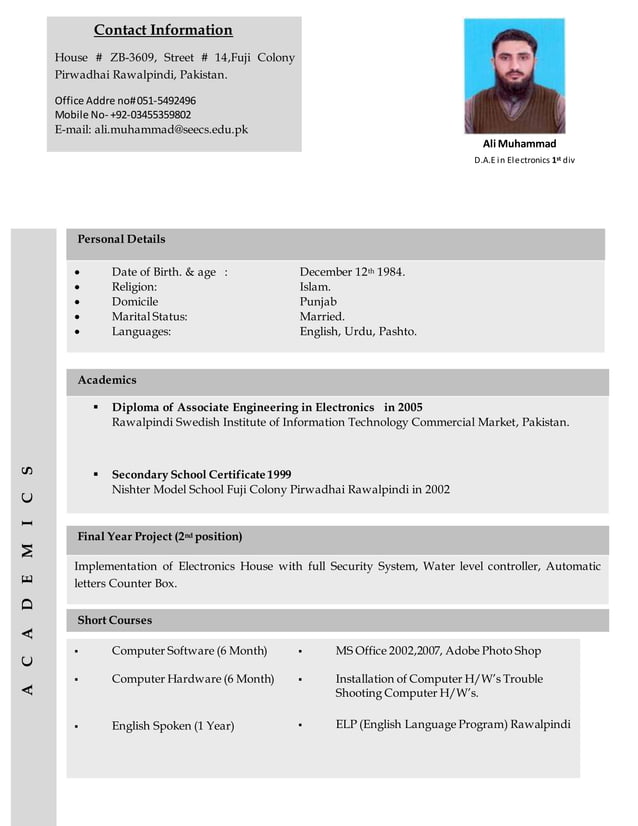 Ali Updated CV | PDF