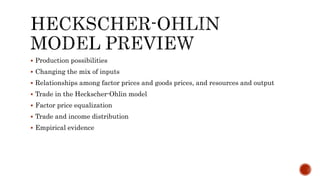 ECT03 Heckscher-Ohlin model powerpoint slides | PPT
