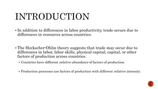 ECT03 Heckscher-Ohlin model powerpoint slides | PPT