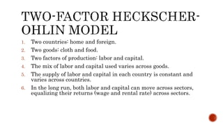 ECT03 Heckscher-Ohlin model powerpoint slides | PPTX