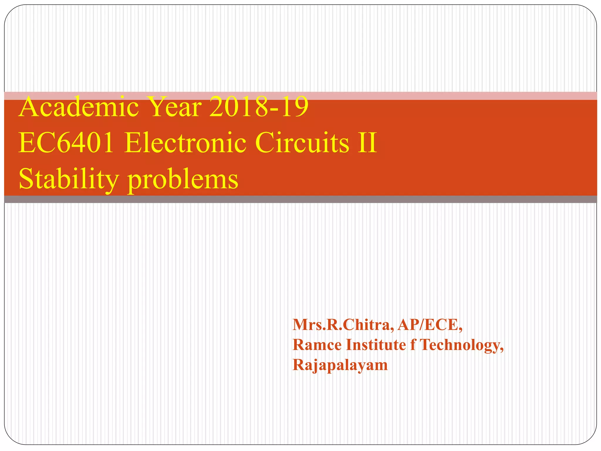 Stability problems | PPT