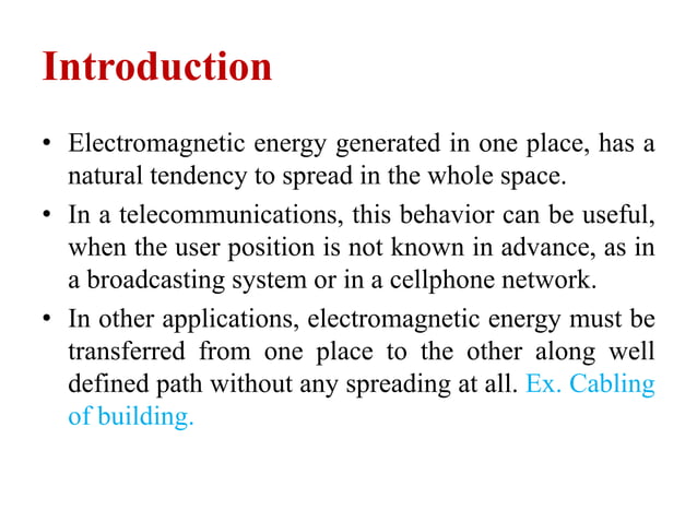EC6503 TLWG - Types of Transmission Lines | PPT
