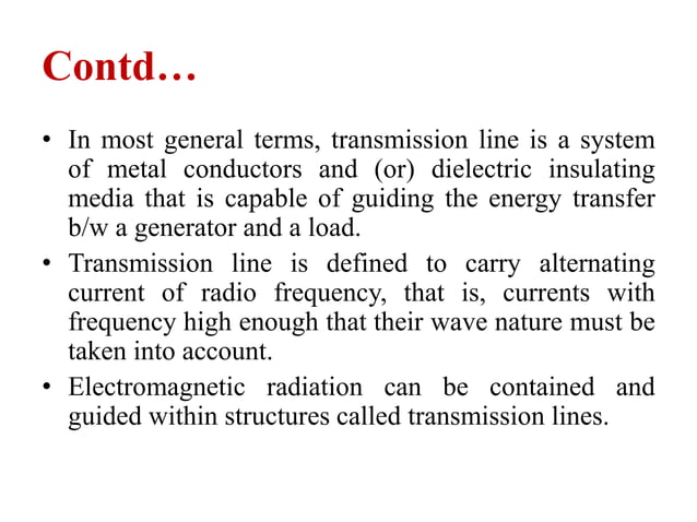 EC6503 TLWG - Types of Transmission Lines | PPT