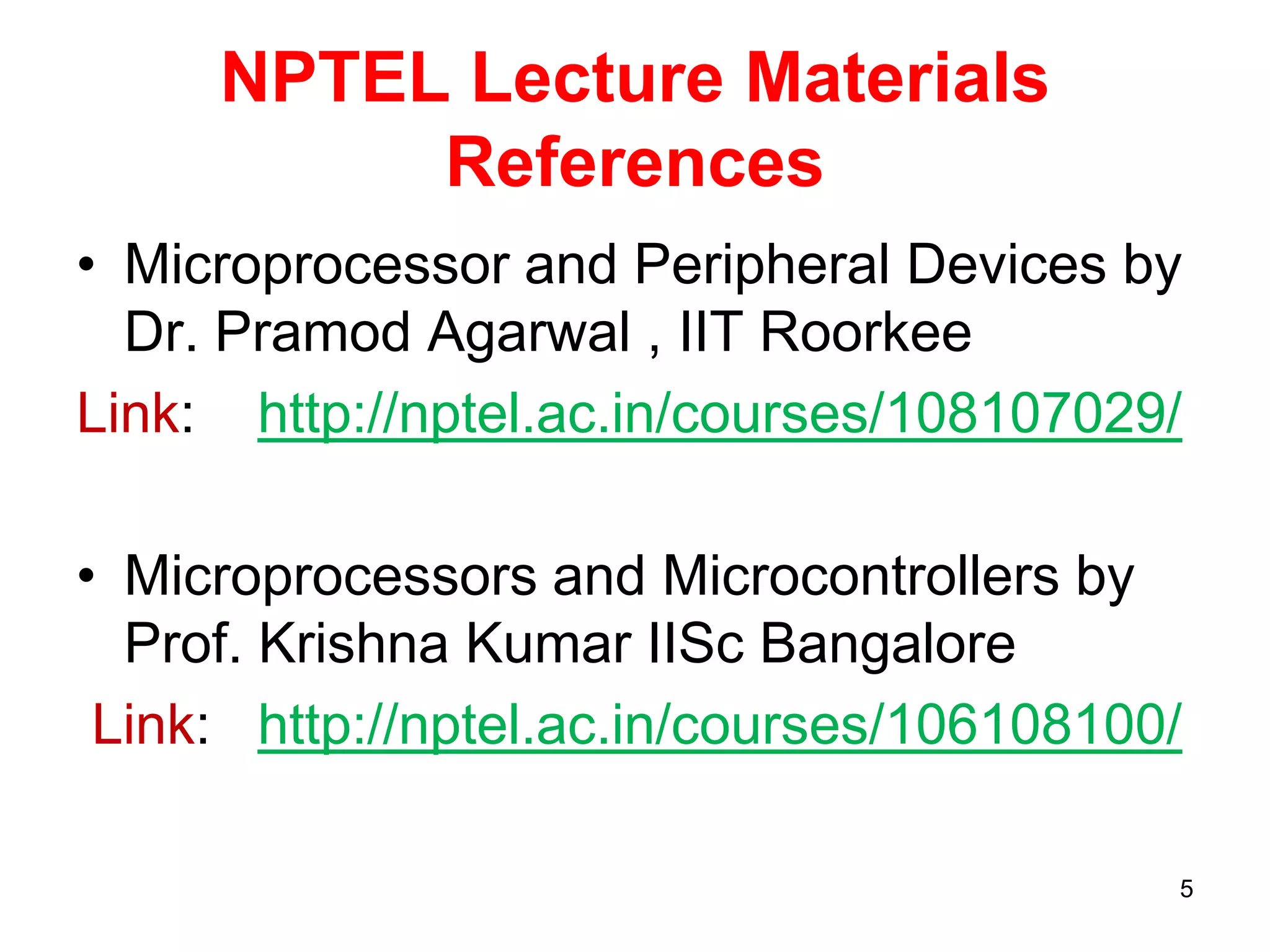 Microprocessor And Microcontroller 80868051 Notes Ppt 6484