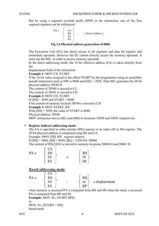 Ec6504 microprocessor and microcontroller | PDF